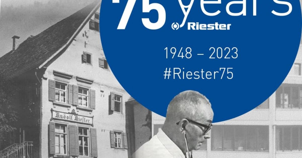 Rudolf Riester GmbH celebrates its 75th anniversary | Riester News